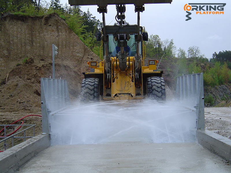 Utilaj de spalare pentru santiere de constructii
